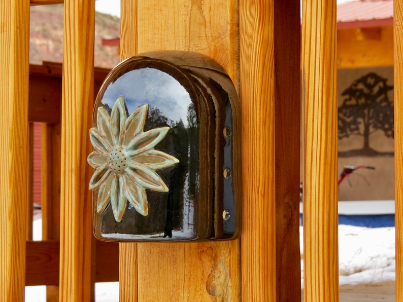 Handmade Ceramic Wall Sconce - Customizable Rustic Lighting for Outdoor ...