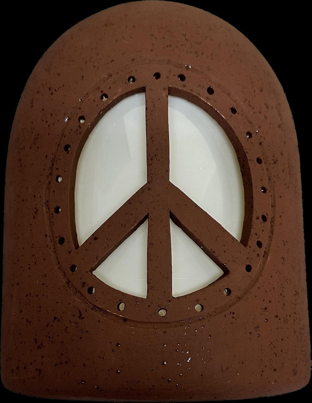 Handmade Ceramic Peace Sign Wall Sconce – Coastal Outdoor Lighting - Etsy