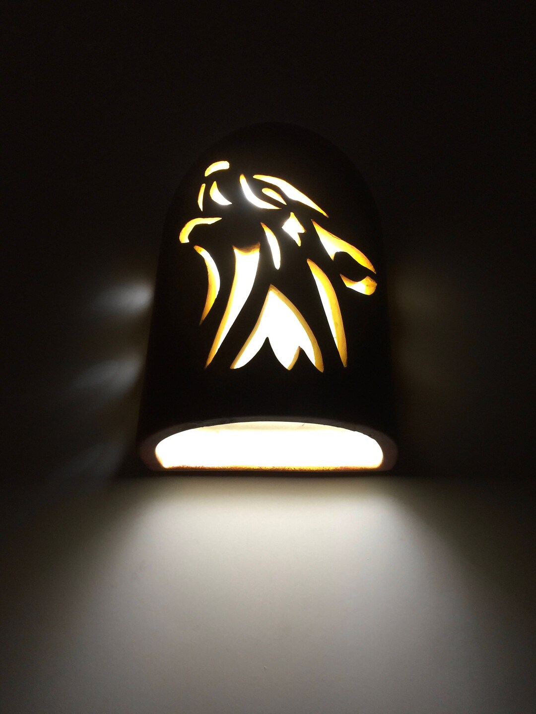 Howling Lobo Wall Sconce Light for Interior or Exterior Decor, Rustic ...