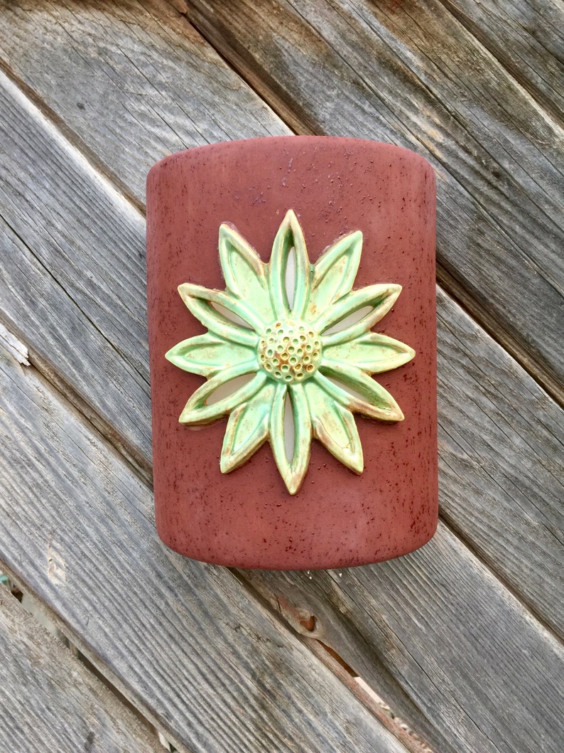 Handmade Ceramic Wall Sconce - Customizable Rustic Lighting for Outdoor ...