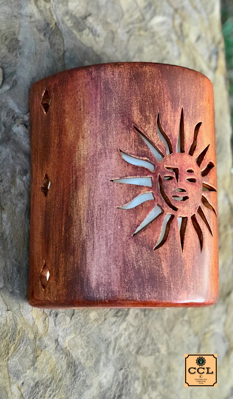 Sun Face Exterior Wall Sconce Lighting and Decor Sun Face - Etsy