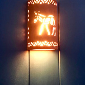 Wild Burro Wall Sconce, Outdoor Ceramic Wall Sconces, Exterior Lighting ...