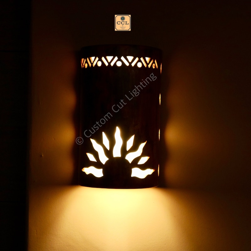 Terracotta Wall Sconce - Etsy