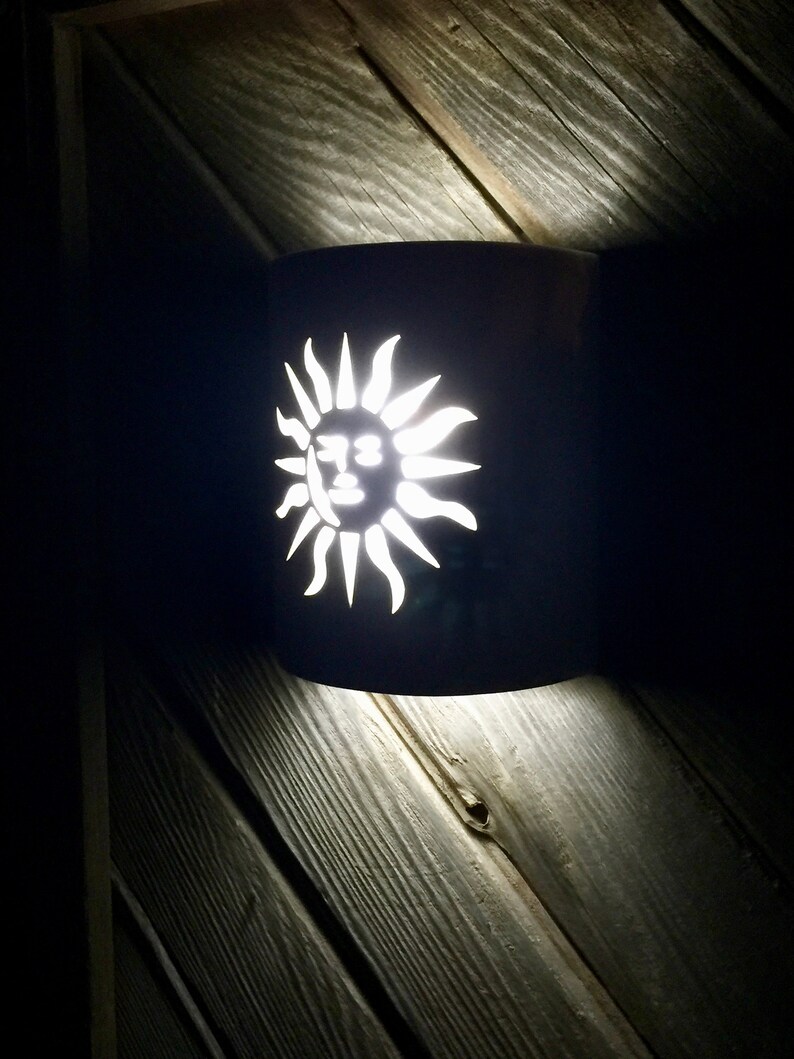 Sun Face Exterior Wall Sconce Lighting and Decor Sun Face - Etsy