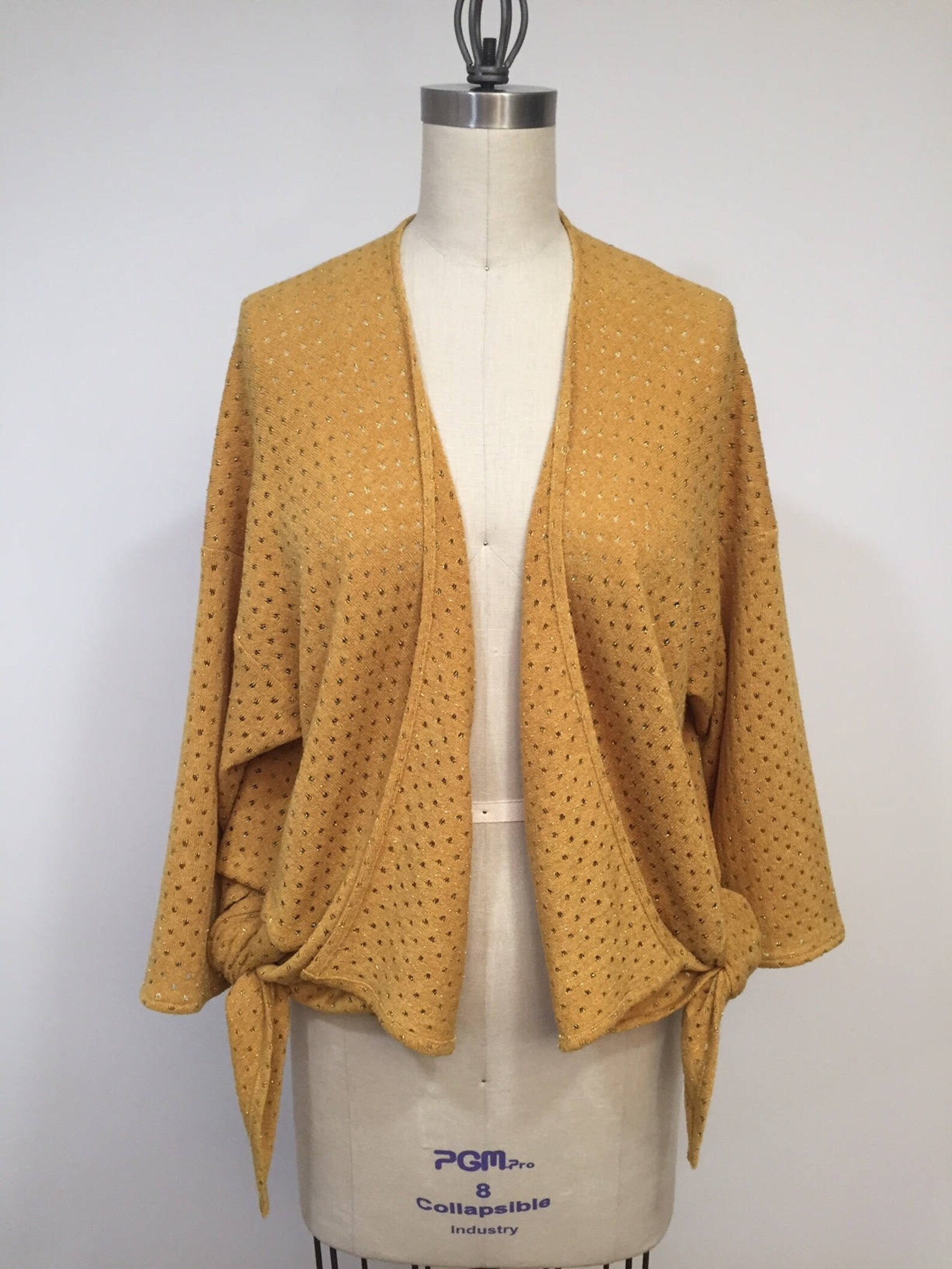 Yellow Jacket With Metalic Strip Knit Fabric Jacket Summer - Etsy