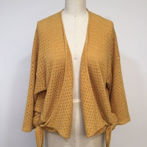 Yellow Jacket With Metalic Strip Knit Fabric Jacket Summer - Etsy