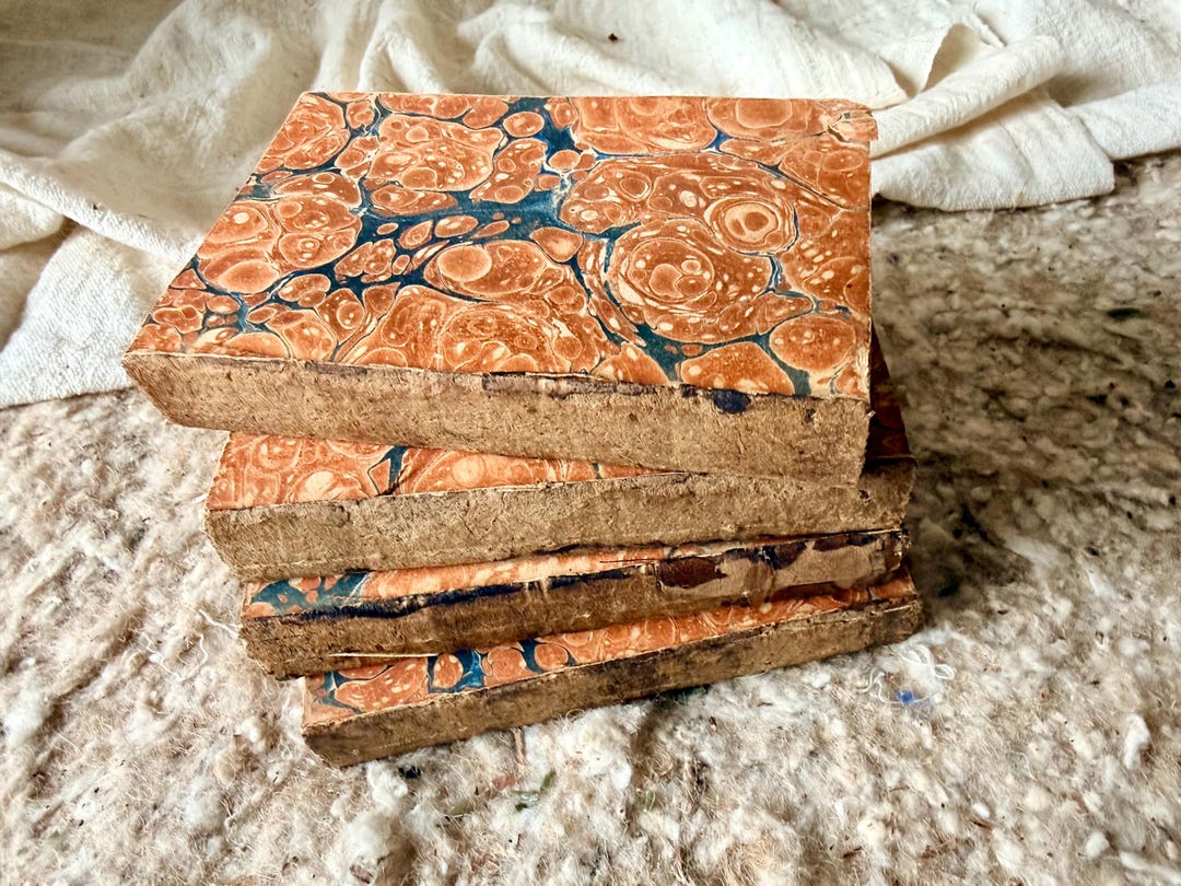 Antique Poetry Book Set: 'works of the British Poets', Decorative ...