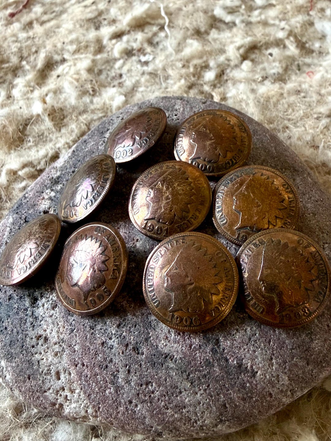 Copper Indian Head Penny Buttons - Etsy