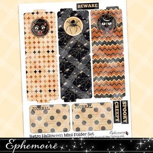 Junk Journal Printable - HALLOWEEN FOLDERS - Printable Mini Folders ...