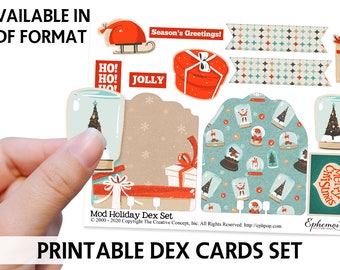 Digital Printable Dex Cards Printable Crafts Collage Sheet | Etsy