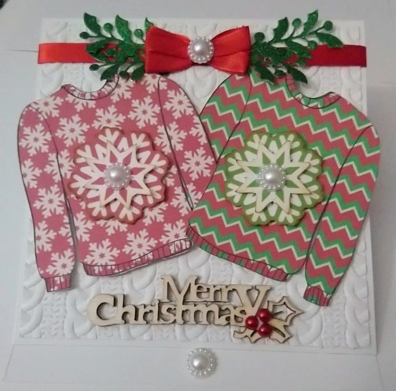 Printable CHRISTMAS CRAFT Kit Ugly Christmas Sweaters | Etsy