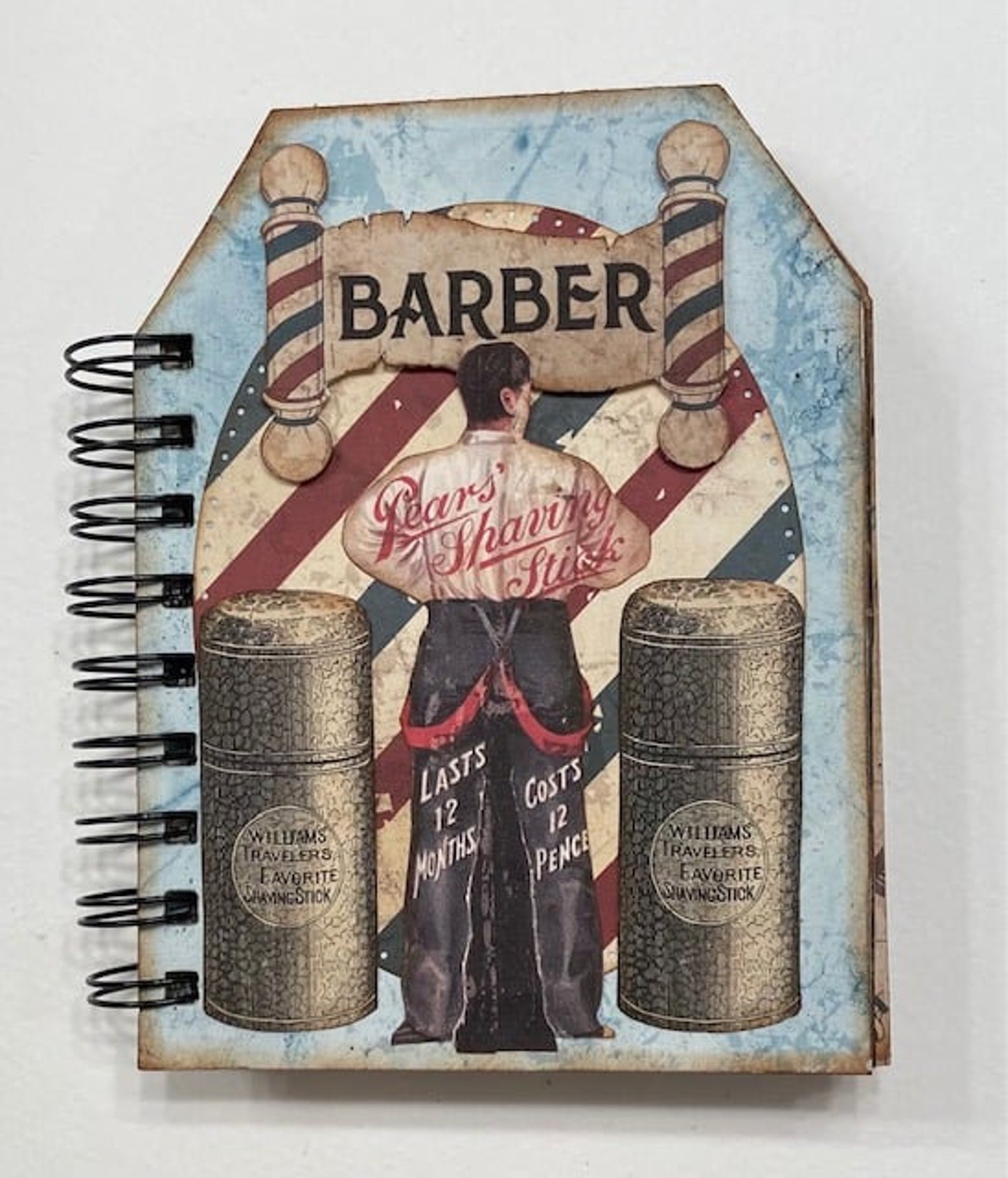 Digital Printable Papers BARBER Digital Scrapbooking | Etsy