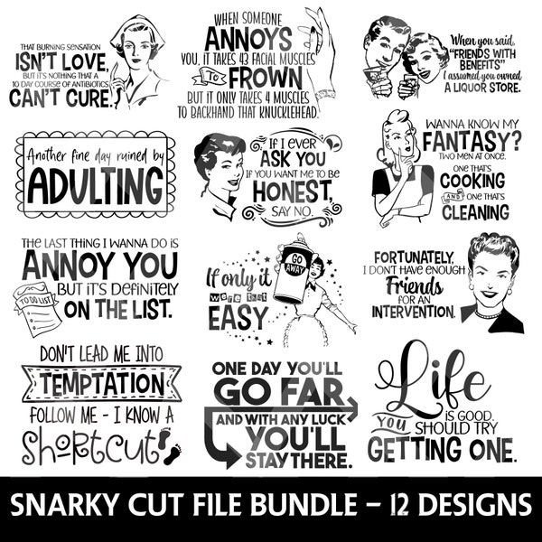 Snarky Cricut Svg - Etsy Singapore