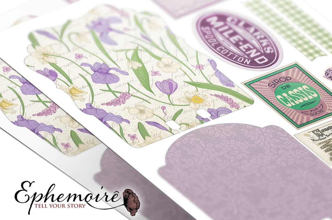 Printable DEX Cards With Ephemera Spring Bulb Dex Dex Card - Etsy