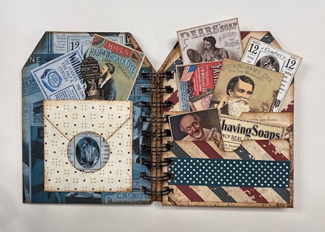 Digital Printable Papers BARBER Digital Scrapbooking | Etsy