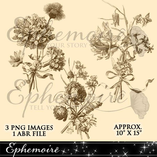 Floral Digi Stamps - Etsy UK