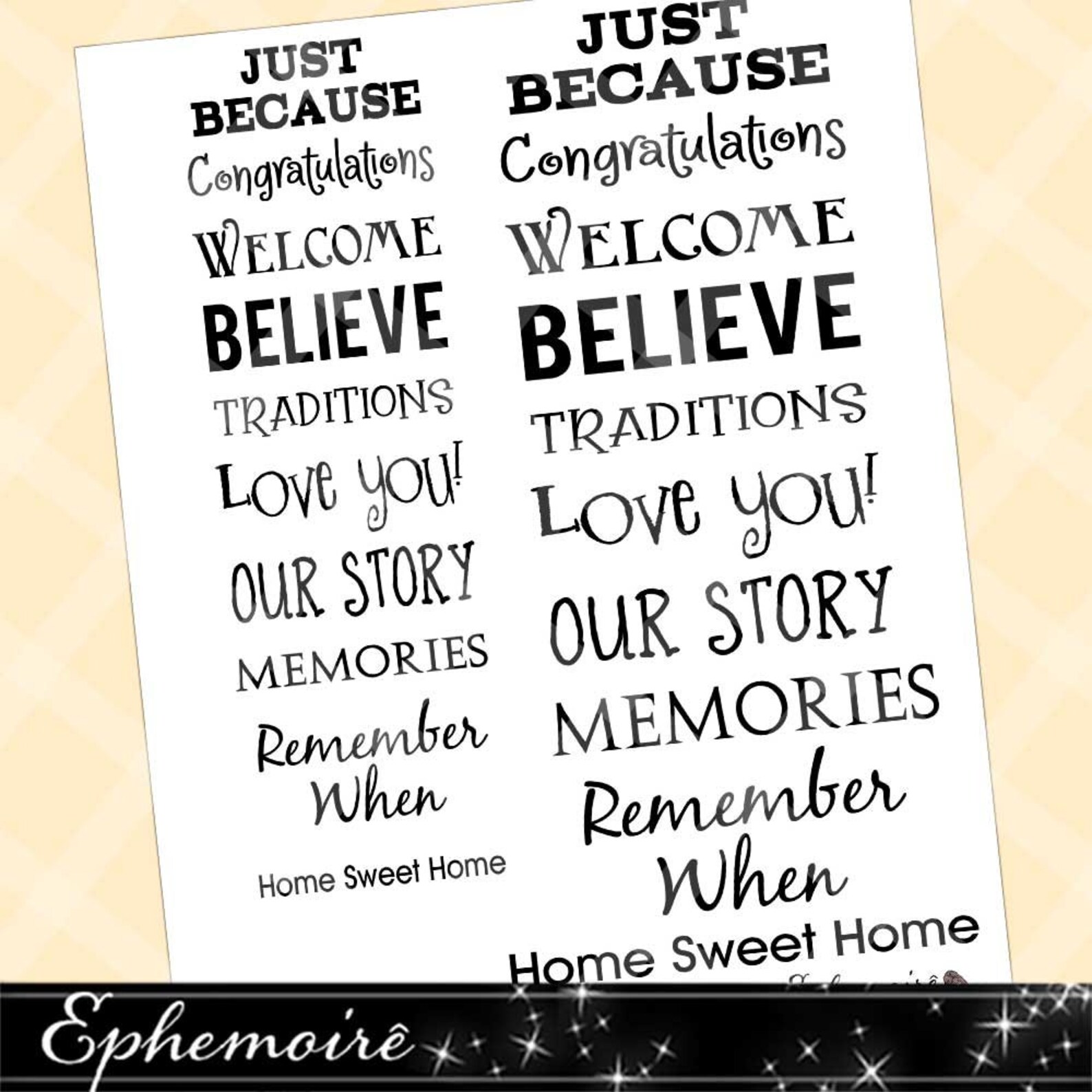 Printable SENTIMENTS 2 Digital Printable Card Sentiments - Etsy