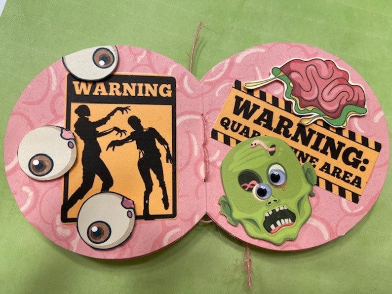 Printable ZOMBIE BOOKLET Printable Mini Book Kit Halloween - Etsy