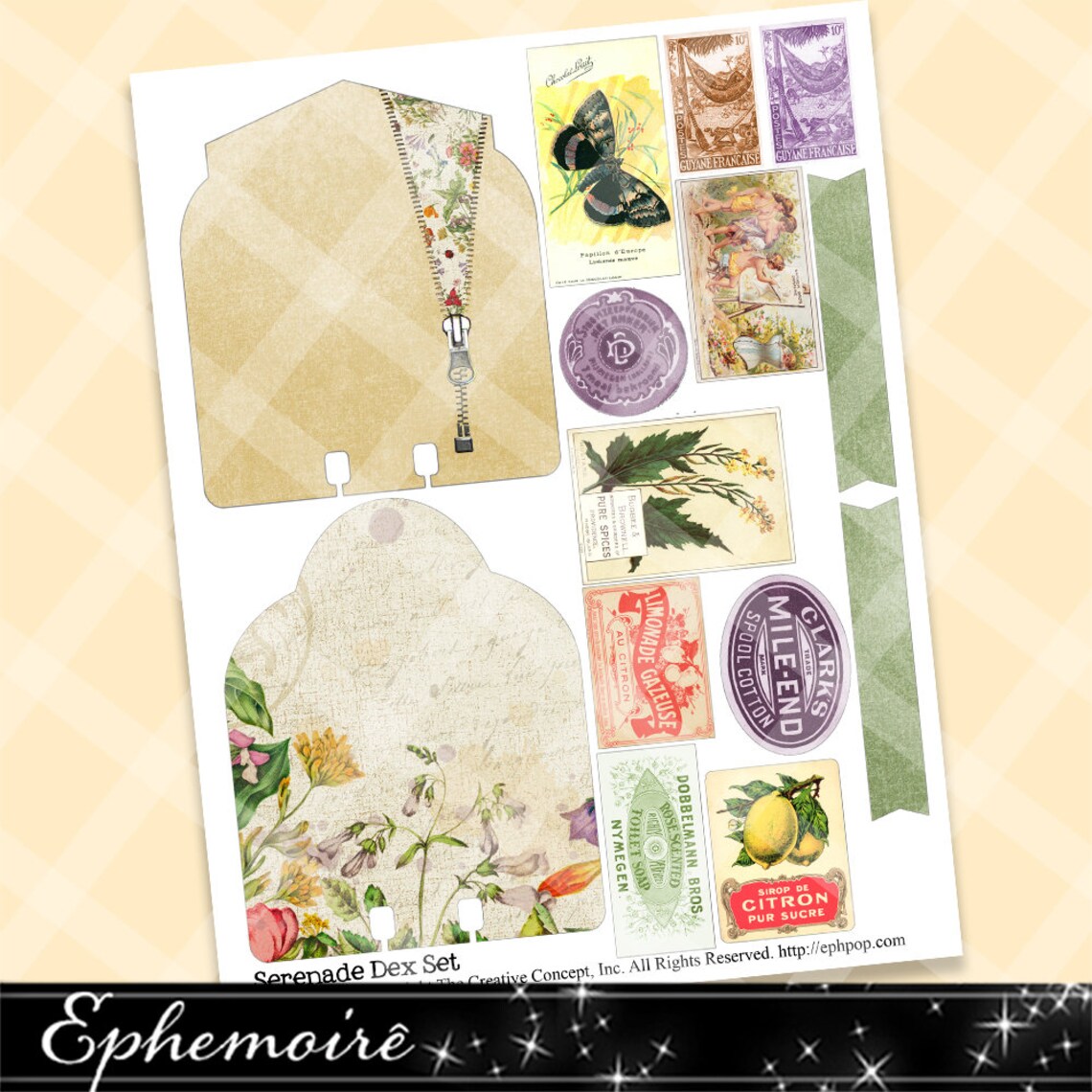 Digital Printable Dex Cards Printable Crafts Collage Sheet - Etsy