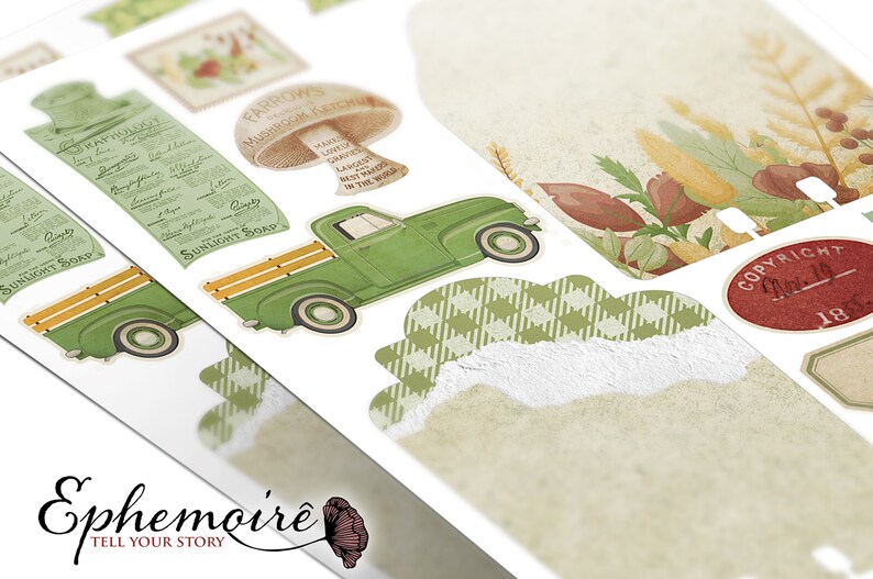 Printable DEX Cards With Ephemera Fall Dex Card Autumn Dex - Etsy