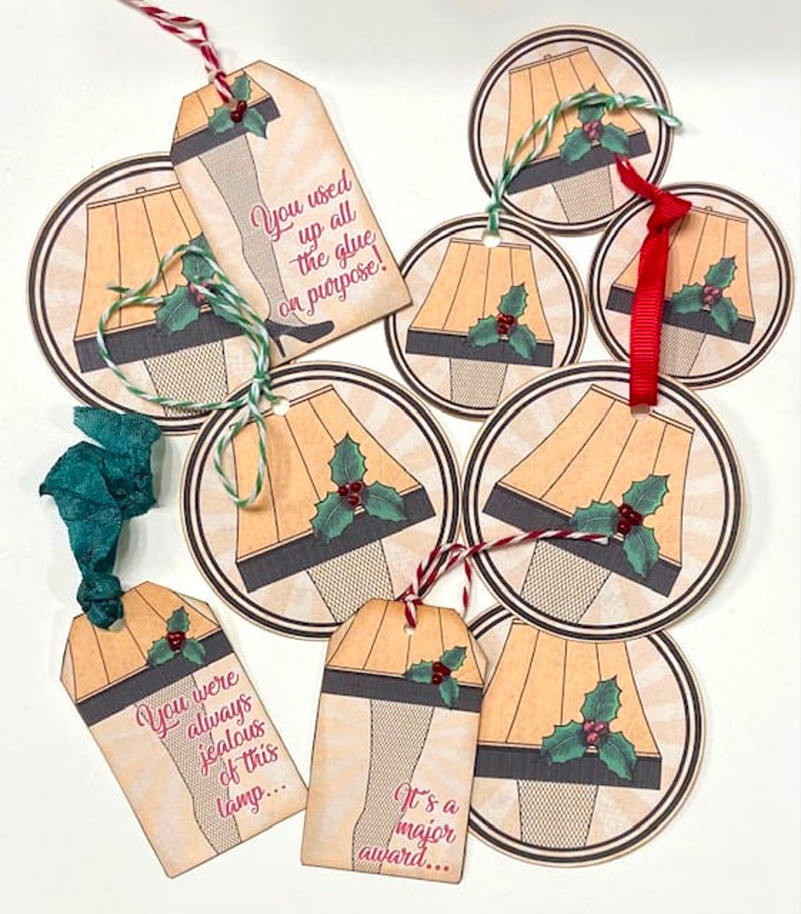 RALPHIE LAMP TAGS Tag or Label Printable Christmas Novelty - Etsy