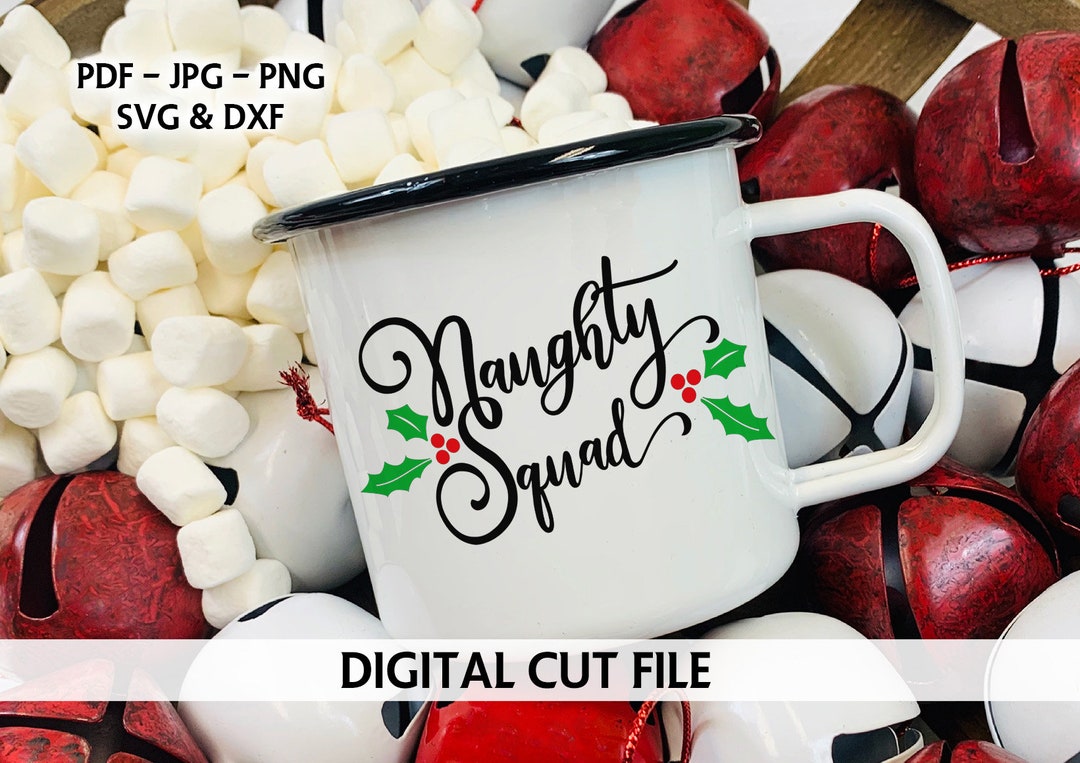 Snarky RETRO Christmas Cutting File - Naughty Squad - Naughty Lister ...