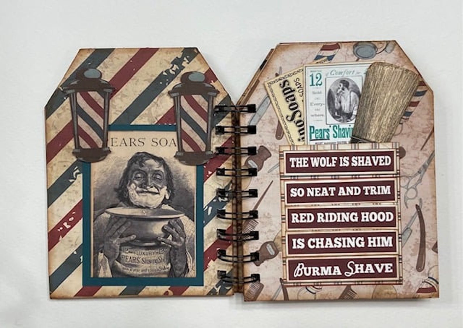 Digital Printable Papers BARBER Digital Scrapbooking | Etsy