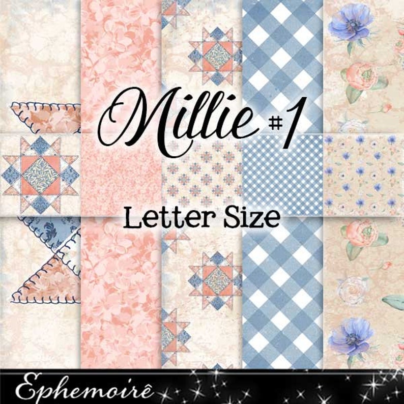 Digital Printable Papers SEWING Quilt Block Digital | Etsy