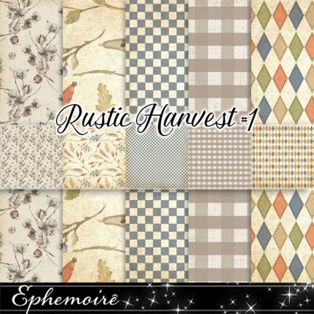 Digital Printable Papers FALL Digital Backgrounds Digital Scrapbook ...