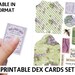 Printable DEX Cards With Ephemera - VIOLETS & BEES - Dex Card Printable ...
