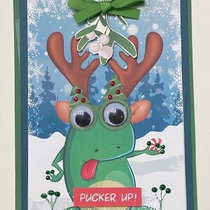 Printable Christmas Cards Toad CHRISTMAS MISTLE-TOAD Card Kit Digital ...
