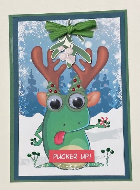 Printable Christmas Cards Toad CHRISTMAS MISTLE-TOAD Card - Etsy