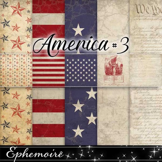 Digital Printable Papers PATRIOTIC Digital Paper 12x12 - Etsy