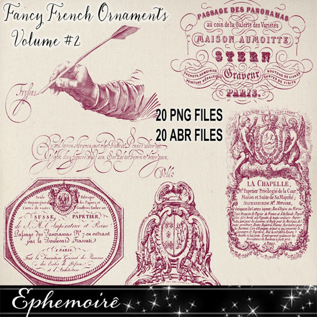 Photoshop Brushes Vintage French Decorative Frames and Ornaments ...