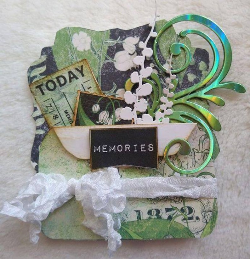 Printable DEX Cards With Ephemera Lily of the Valley Dex | Etsy