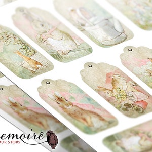 Peter Rabbit Printable TAGS Sheet - Print Bunny Rabbit Gift Tags ...