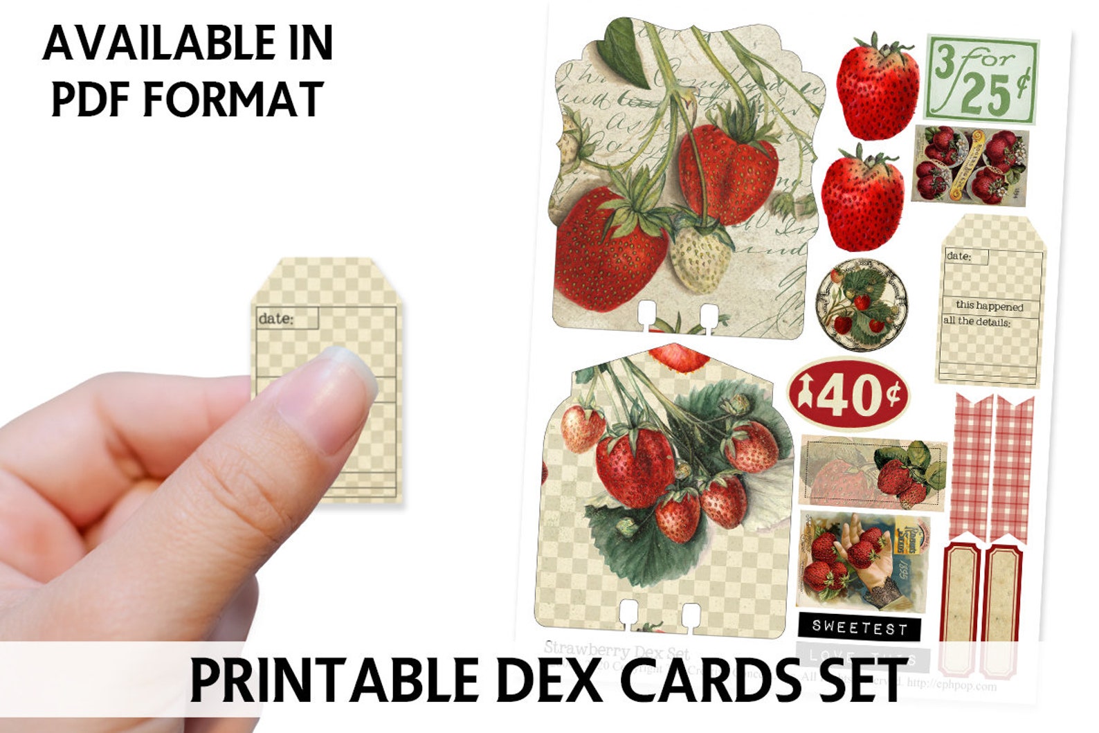 Digital Printable Dex Cards Printable Crafts Collage Sheet - Etsy