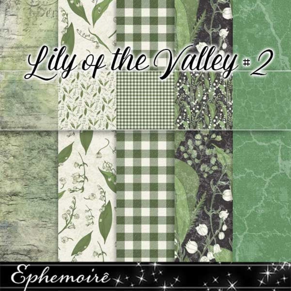 Digital Printable Papers Lily of the Valley Printable - Etsy