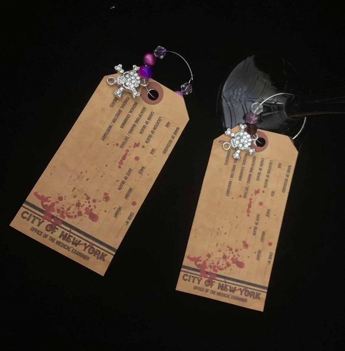 Printable MORGUE TOE TAGS - Halloween - Medical Examiner Tag - Goth ...