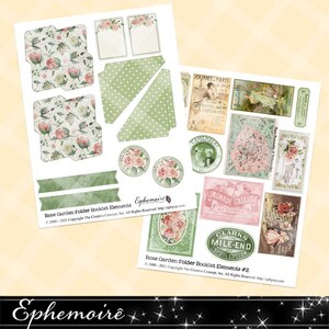 Printable FOLDER BOOKLET KIT - Roses - File Folder Booklet - Mini ...