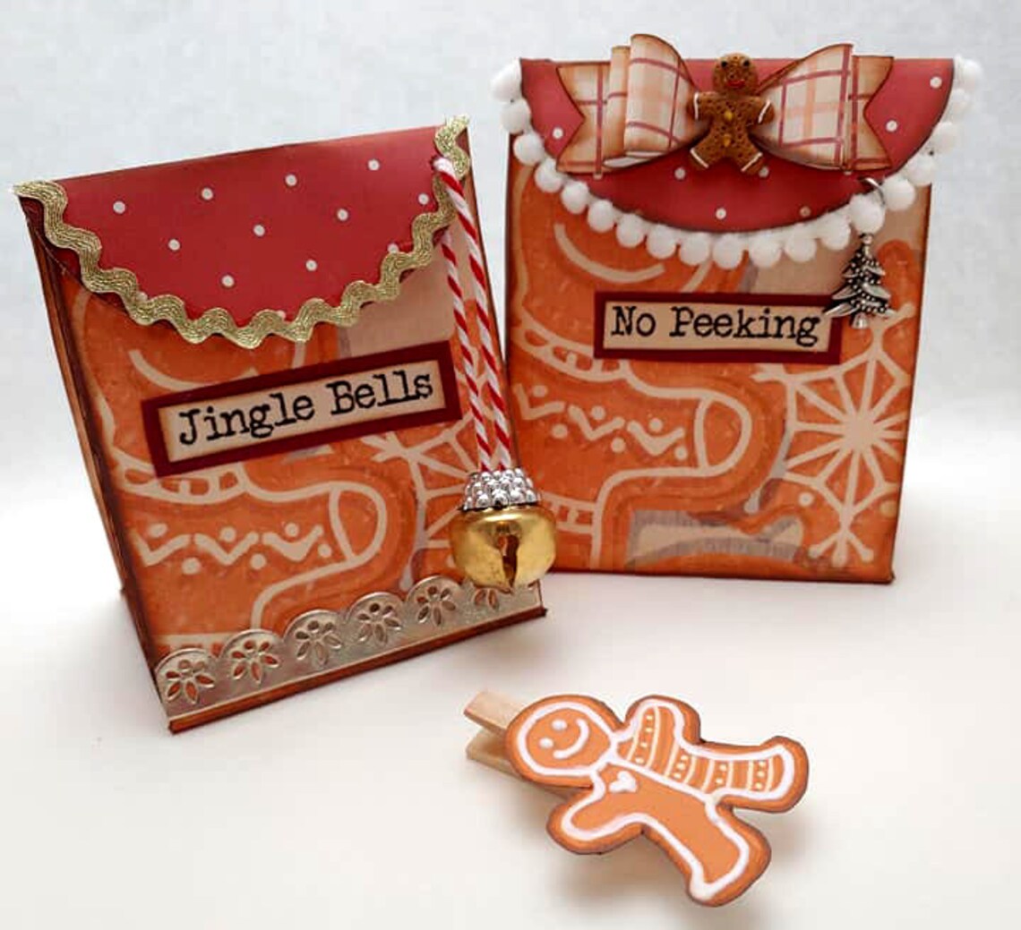 Printable Christmas Treat Bag GINGERBREAD MEN Printable | Etsy