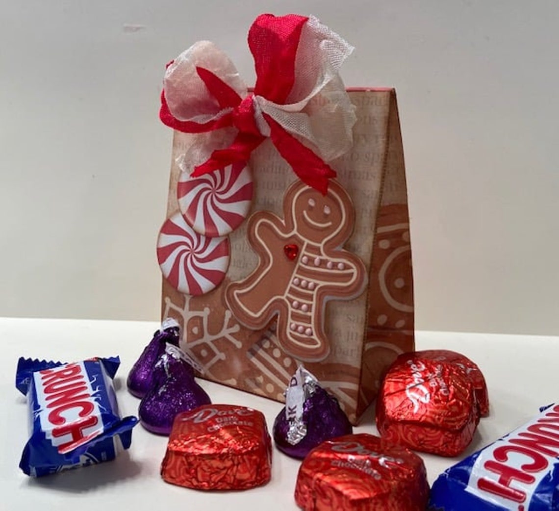 Printable Christmas Treat Bag GINGERBREAD MEN Printable | Etsy