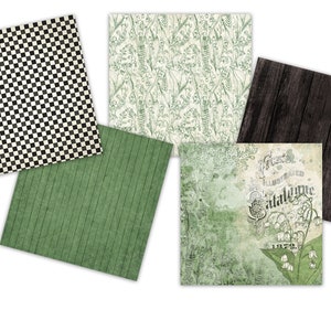 Digital Printable Papers Lily of the Valley Printable Journal Scrapbook ...