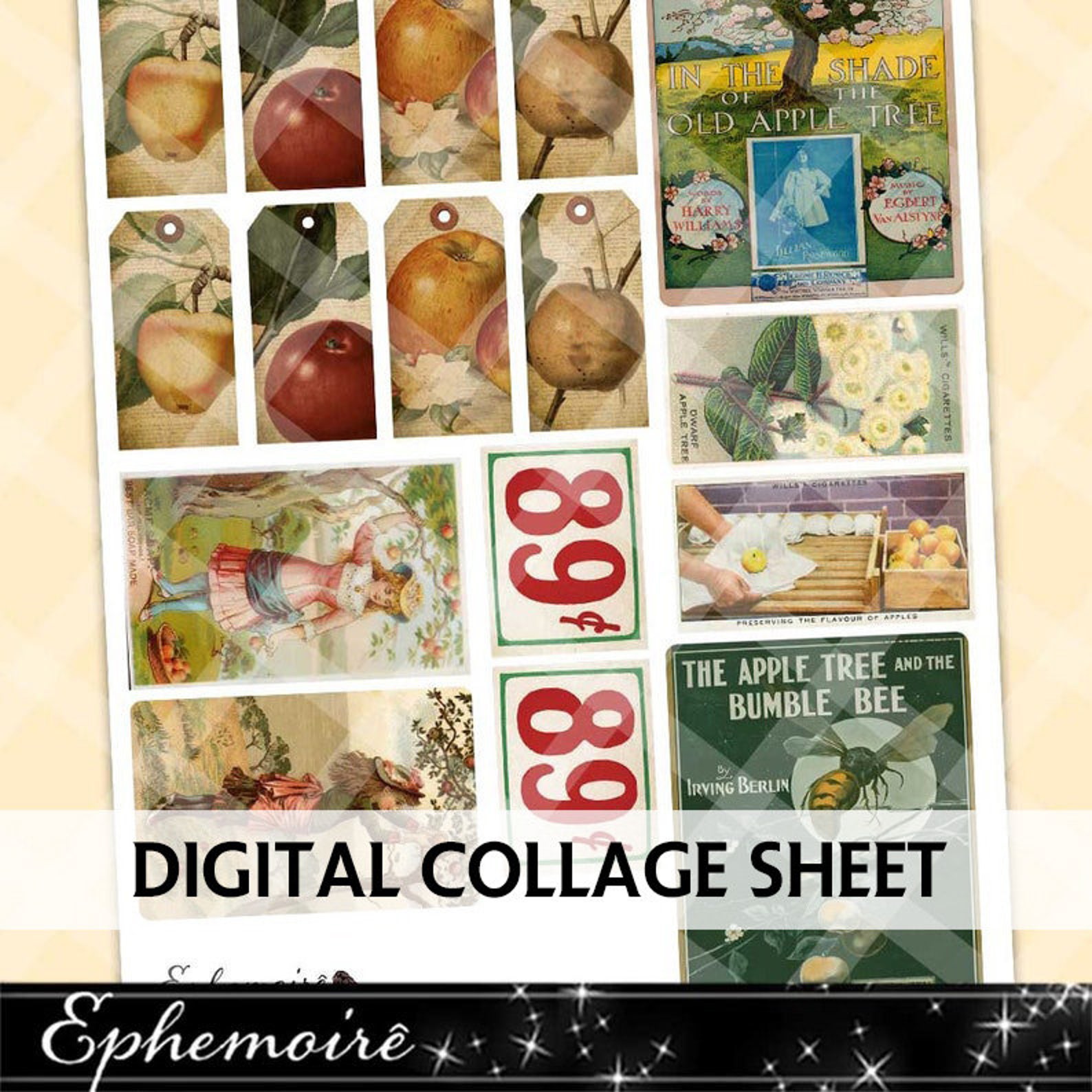 Vintage Junk Journal Ephemera Vintage Printable Ephemera | Etsy