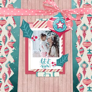 Printable CHRISTMAS PAPERS - Letter Size - Cotton Candy Christmas #1 ...