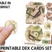 Printable DEX Cards With Ephemera Watercolor Birds Dex - Etsy