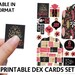 Digital Printable Dex Cards Printable Crafts Collage Sheet Printable ...