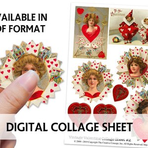 Junk Journal Printable - VINTAGE VALENTINES - Fussy Cut - Cardmaking ...