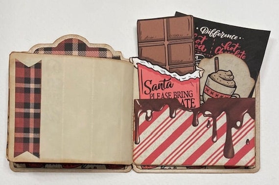 Paper Hot Cocoa Christmas Hot Chocolate Journal Page Insert Cardmaking ...