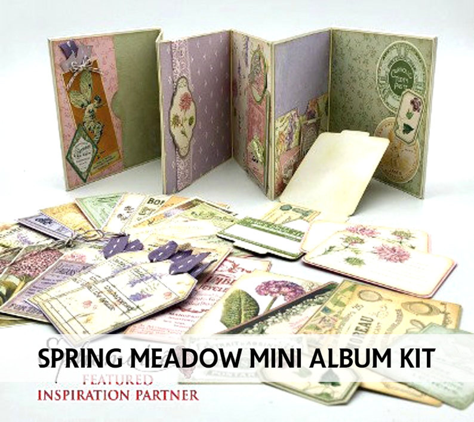 Printable MINI ALBUM Kit Spring Floral Printable Accordion - Etsy